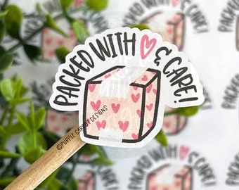 Packed With Love Sticker - Etsy