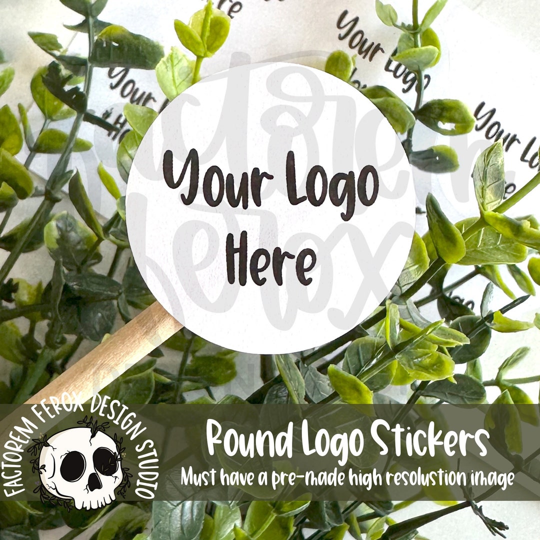 Custom Round Logo Sticker, Logo Label, Product Sticker, Product Label ...