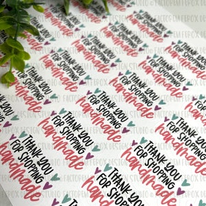 Thank You for Shopping Handmade © Sticker, Handmade Shop, Small ...