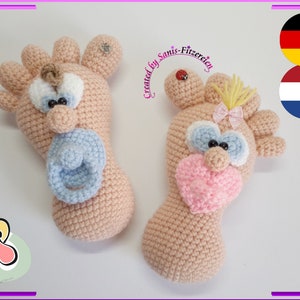 Crochet Pattern Little Feet, Amigurumi, Baby - Etsy