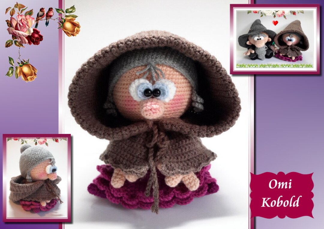 Crochet Pattern Kobold Omi, Amigurumi - Etsy