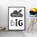 Dream Big Wall Art, Kids Playroom Print, Educational Art Printable ...