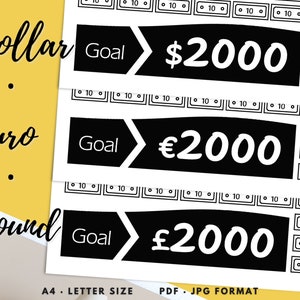 2k Money Tracker 52-week. Save 2000 a Year. Savings Tracker Printable ...