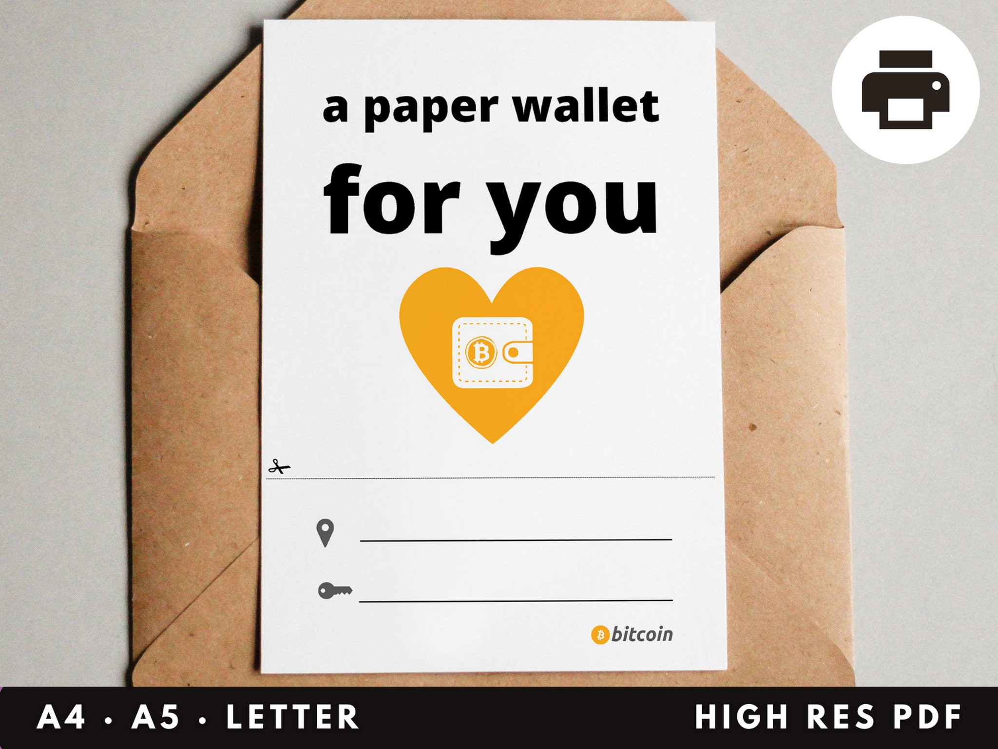 Original Gift Printable. Gift Bitcoin Anniversary Card. Bitcoin Birthay ...