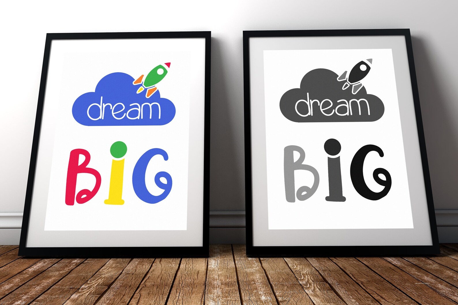 Dream Big Wall Art, Kids Playroom Print, Educational Art Printable ...