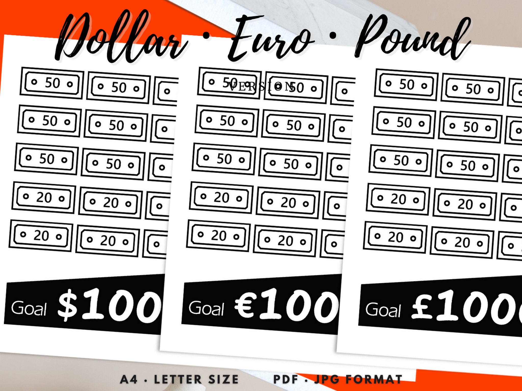 1k Money Challenge 30-day. Save 1000 a Month. Savings Tracker - Etsy