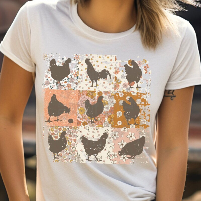 Chicken Heat Transfer - Etsy