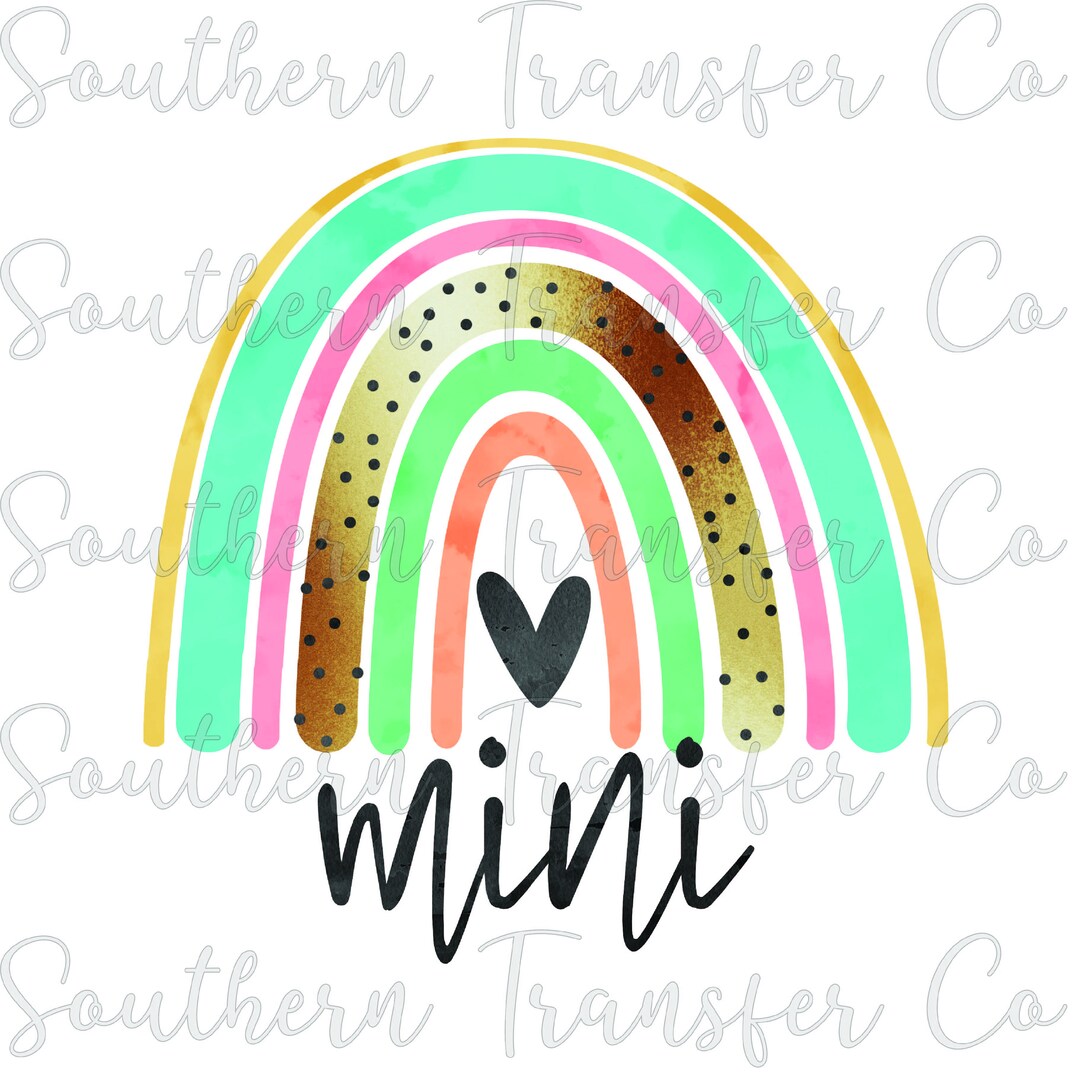 Mini Rainbow DTF Transfer, Sublimation Transfer, DTF (direct to Film ...