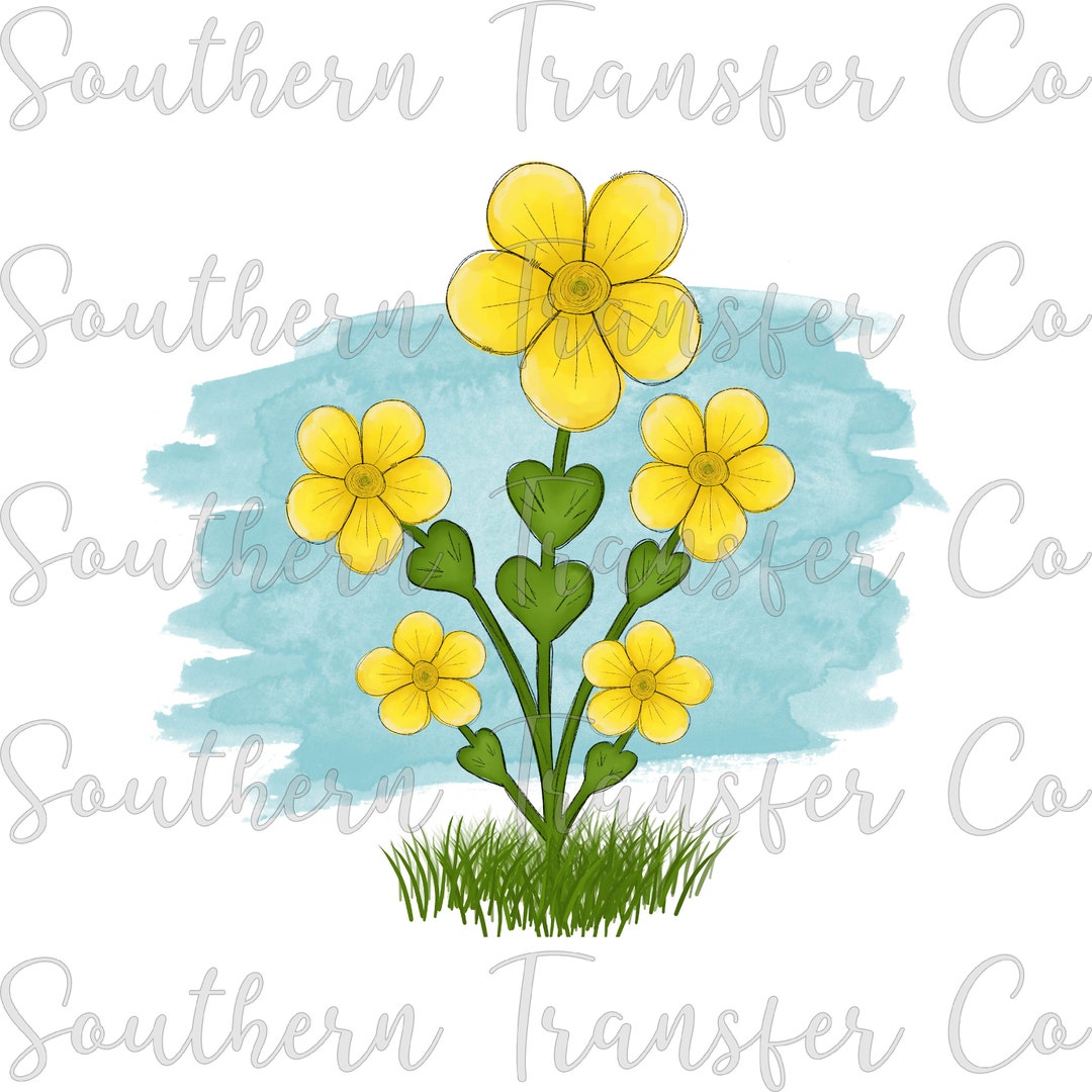 Floral Watercolor DTF Transfer, Sublimation Transfer, DTF (direct to ...