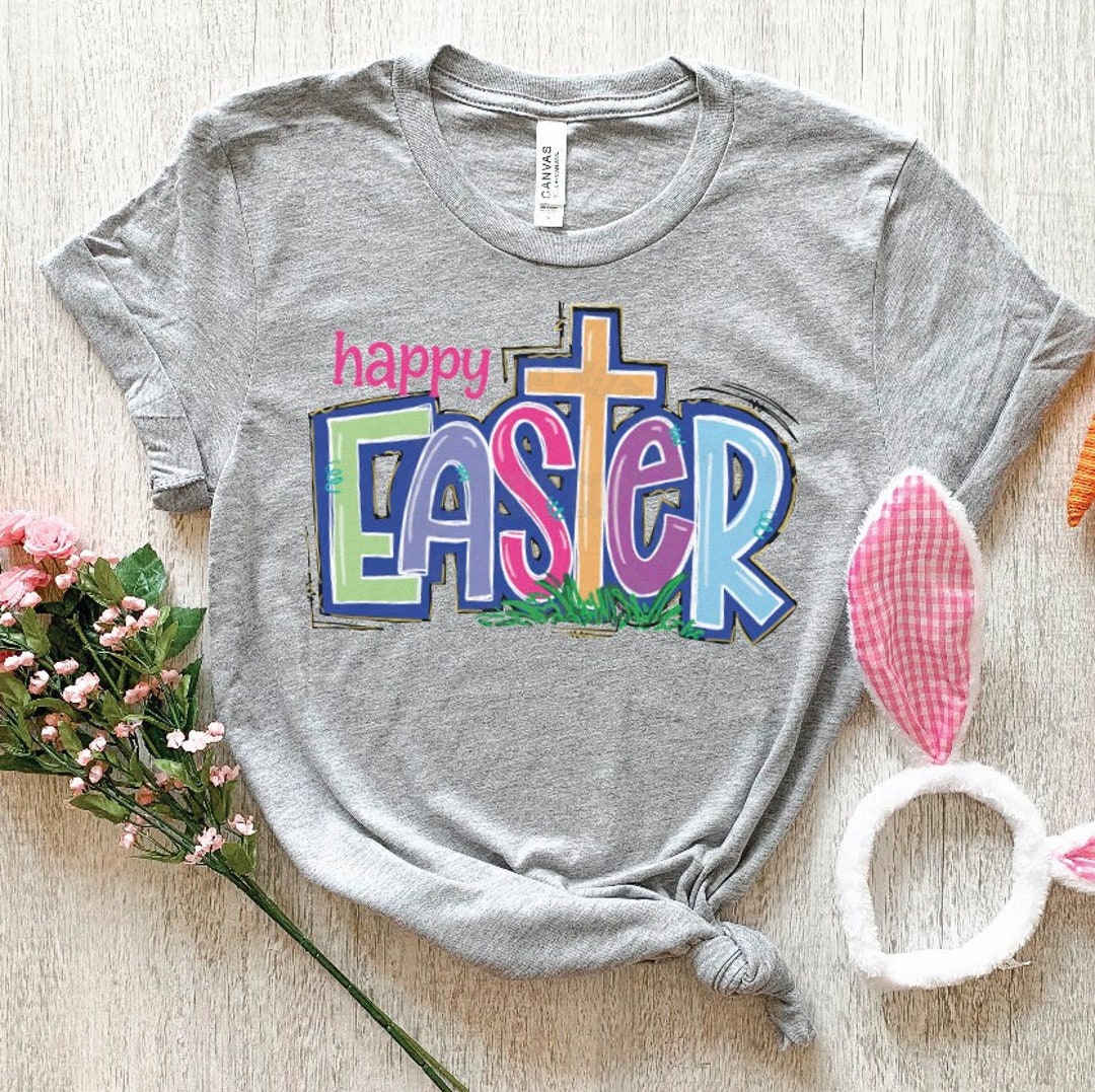 Colorful Happy Easter DTF Transfers, Custom DTF Transfer, Sublimation ...