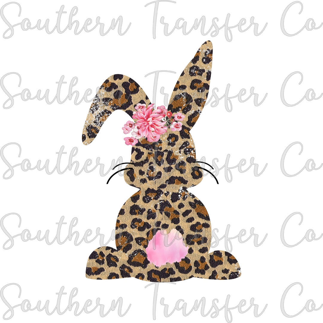 Leopard Easter Bunny DTF Transfer, Sublimation Transfer, DTF (direct to ...