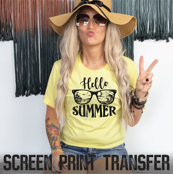 SCREEN PRINT Transfer Screen Print Transfers Ready for Press - Etsy