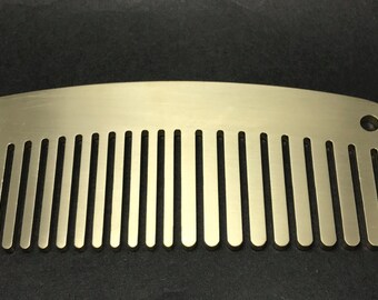 Brass Beard Comb - Etsy