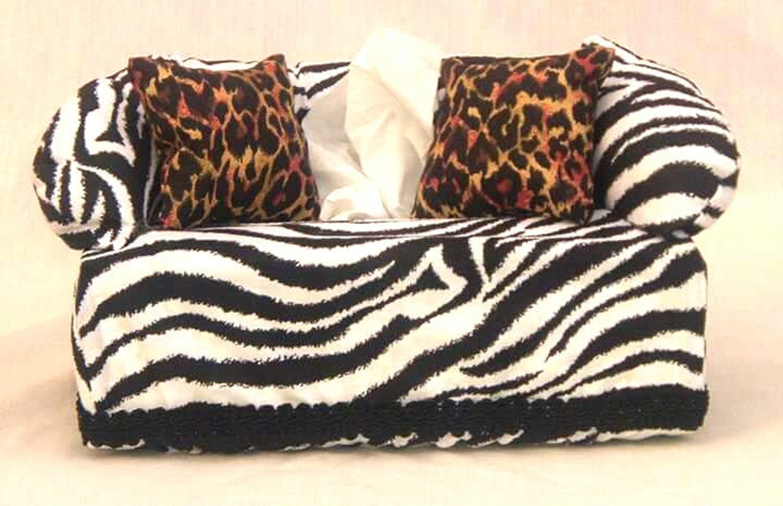 Zebra Tissue Box Cover - Etsy
