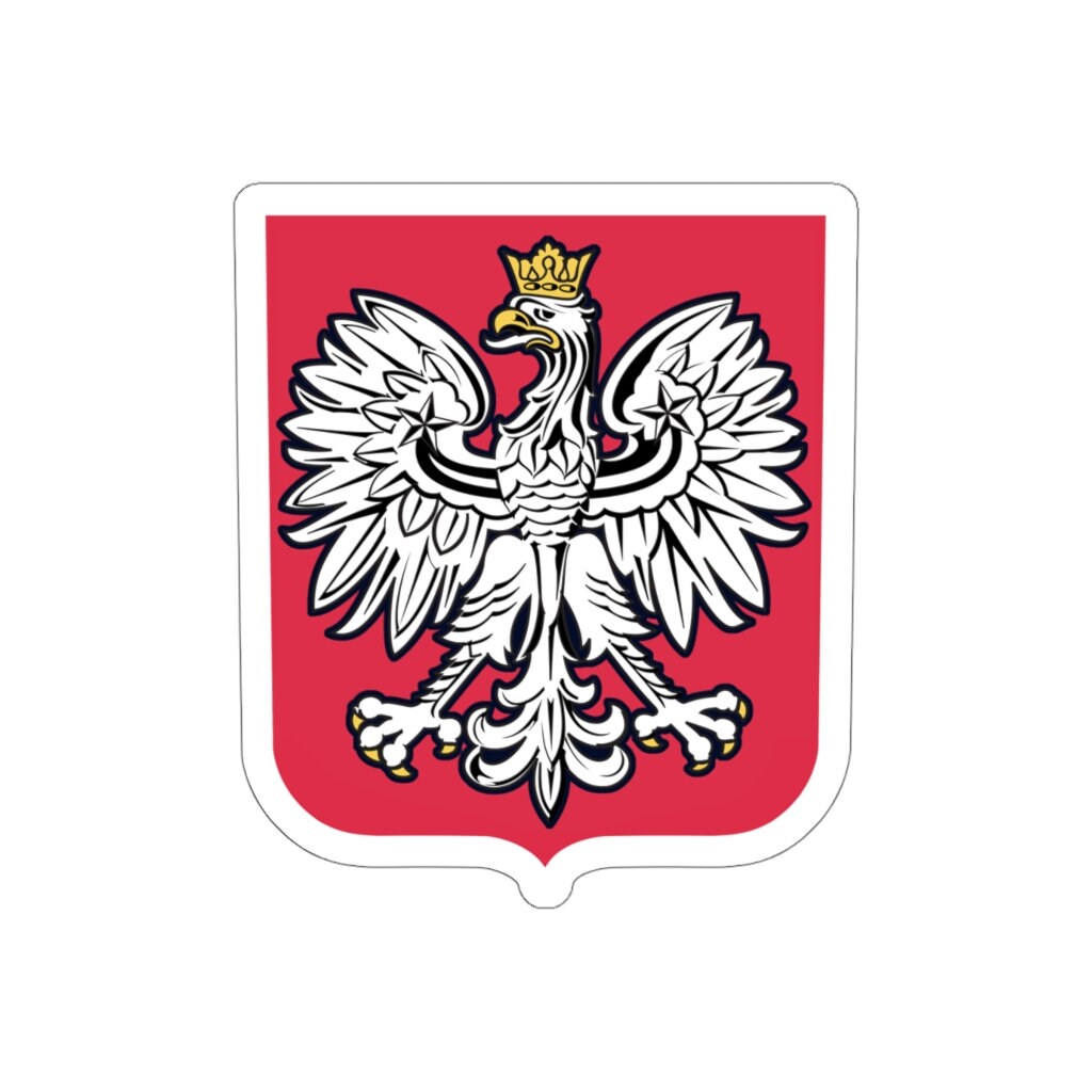 Polish Eagle Sticker Poland Coat of Arms Sticker - Etsy