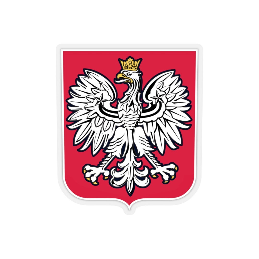 Polish Eagle Sticker – Poland Coat of Arms Decal, Polska Flag Vinyl ...
