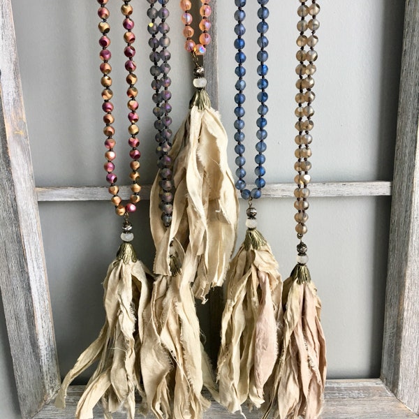 Sari Ribbon Necklace - Etsy