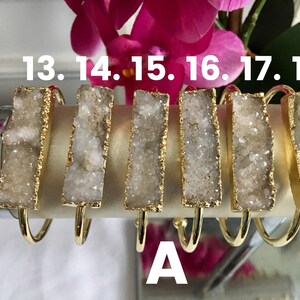 Druzy Cuff Bangle - Etsy