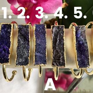 Druzy Cuff Bangle - Etsy