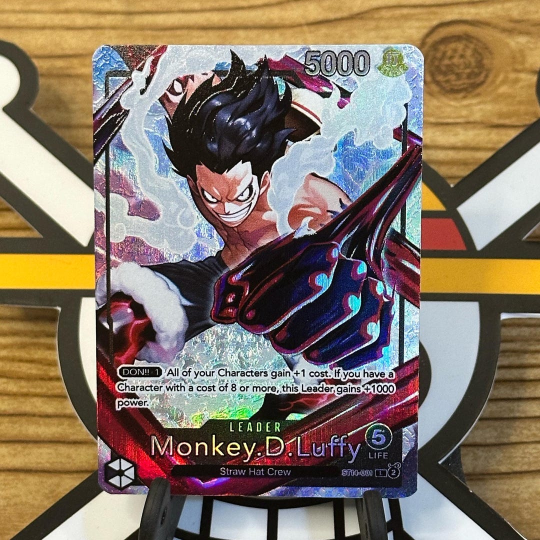 ST14 Luffy Leader Custom Card Gear 4 Snakeman - Etsy Hong Kong