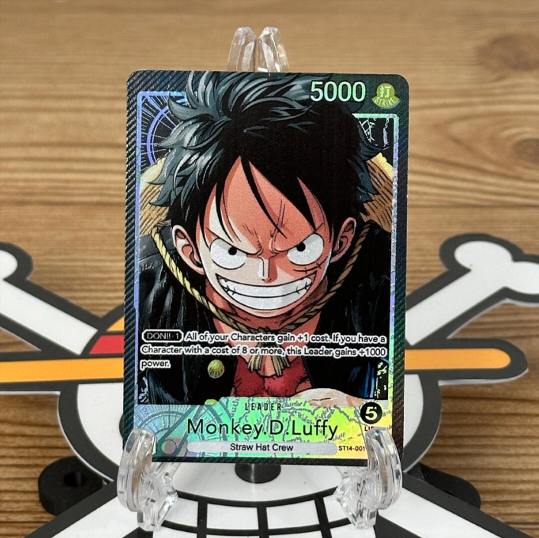 ST14 Luffy Leader Custom Card - Manga - Etsy