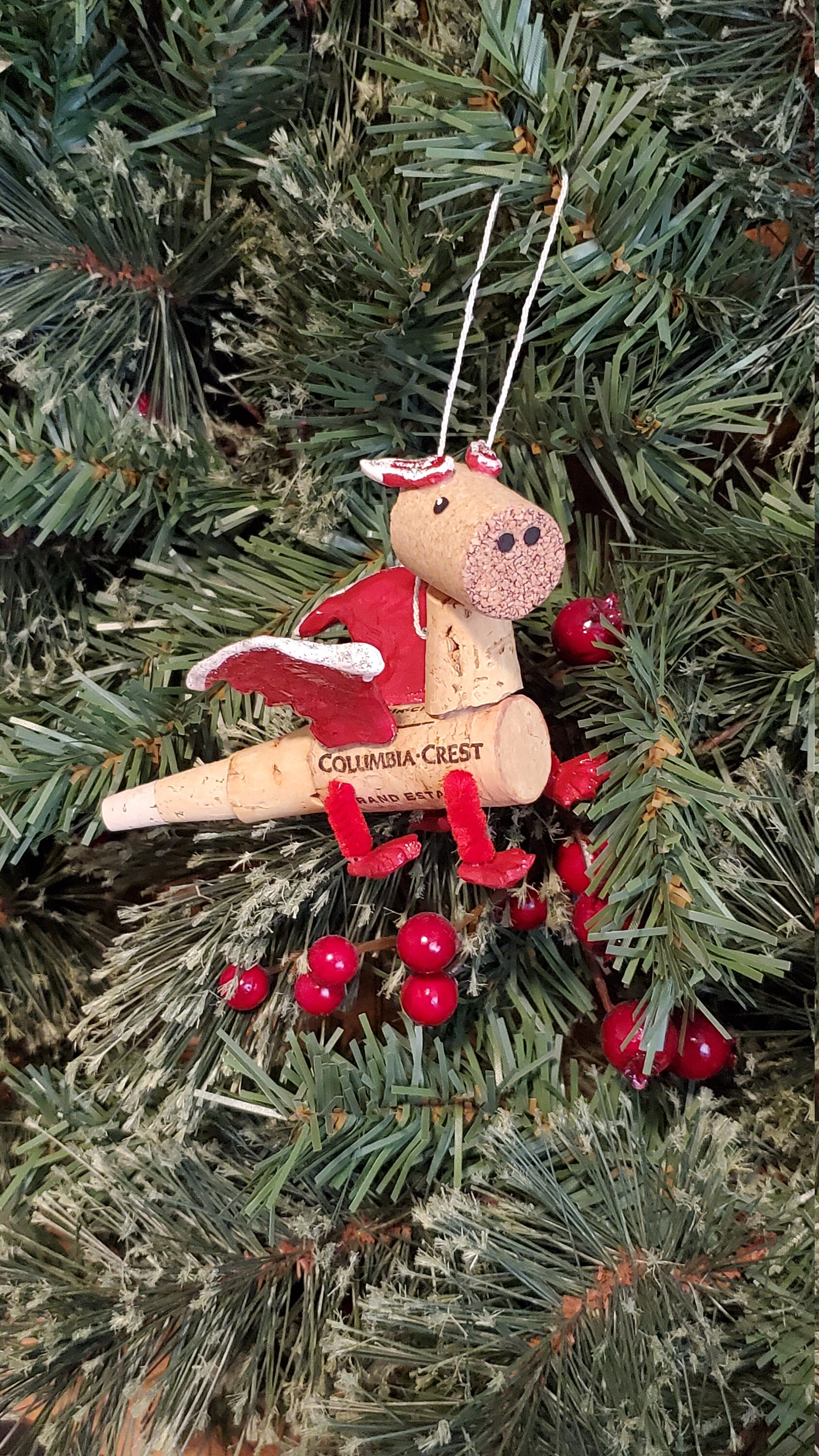 Cork dragon dragon ornament Christmas dragon Dragon gift | Etsy