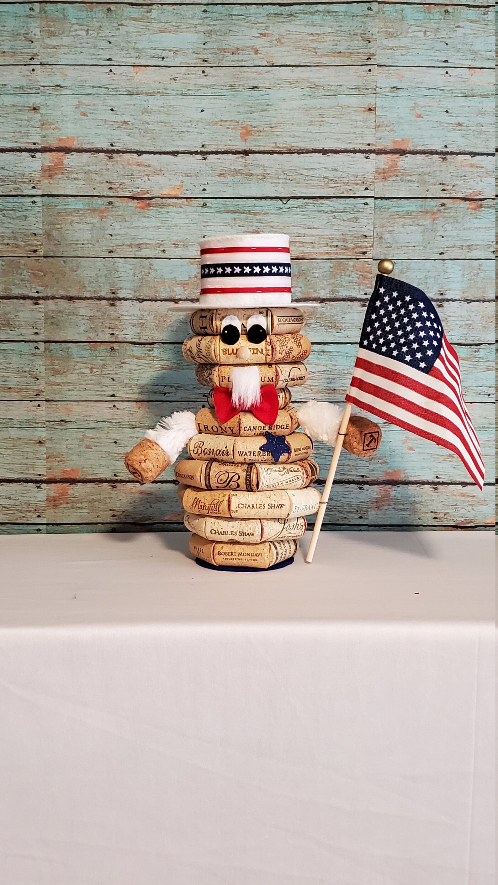 Uncle Sam Figure Uncle Sam Decor 4th Fo July Decor Cork - Etsy