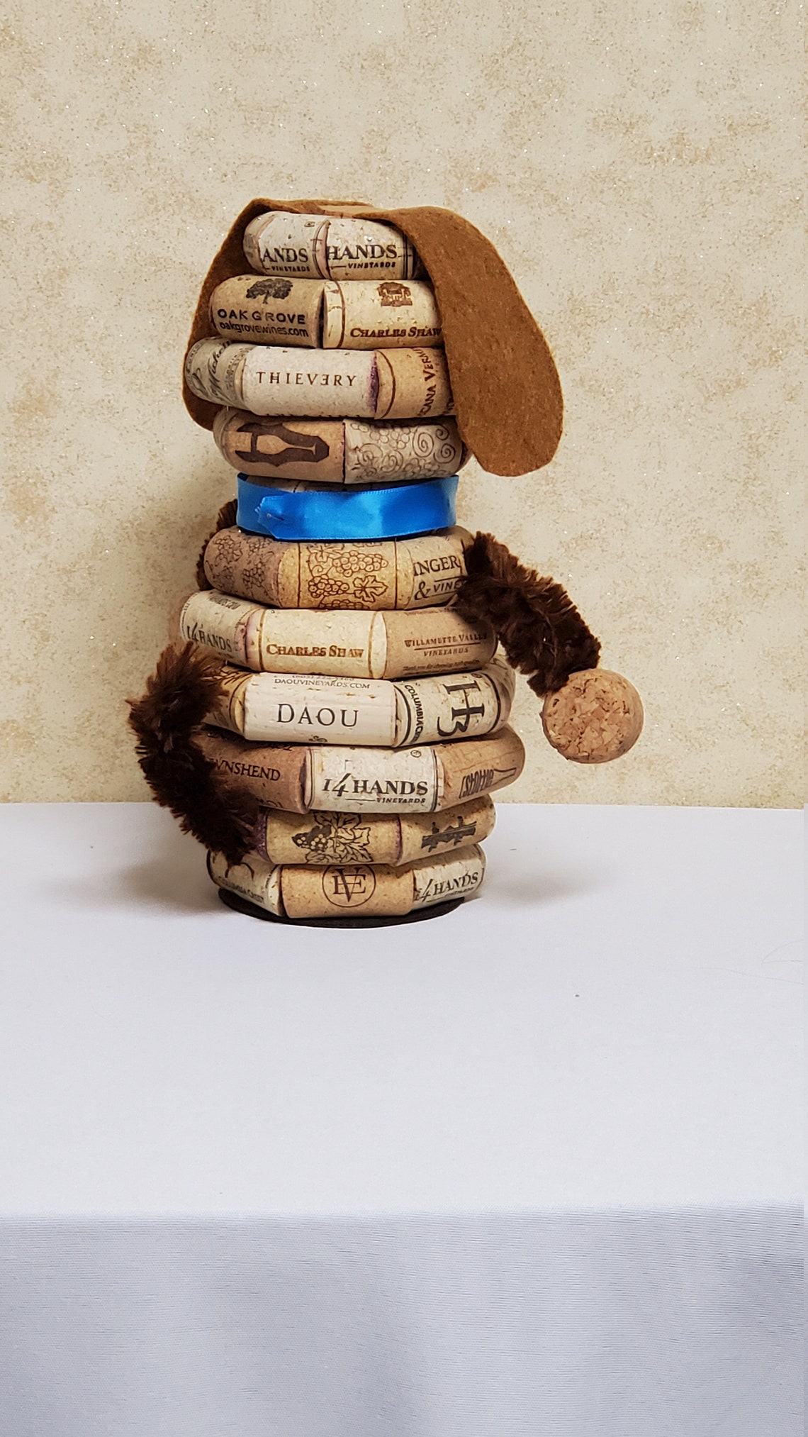 Cork Dogs Dog Figure Dog Figurine Dog Dad Gift Wine Lover | Etsy