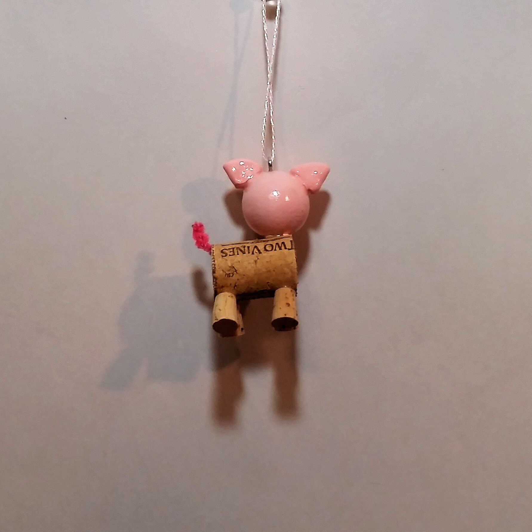 Pig ornament pig gifts pig christmas ornament wine cork | Etsy