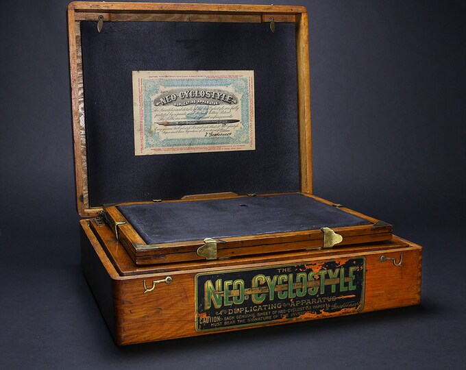Antique Gestetner "neo-cyclostyle" Duplicating Apparatus 1880's - Etsy