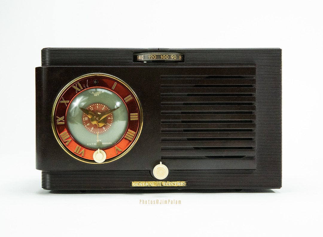 Vintage GE Table Model 66 Art Deco Electric Clock Radio - Etsy