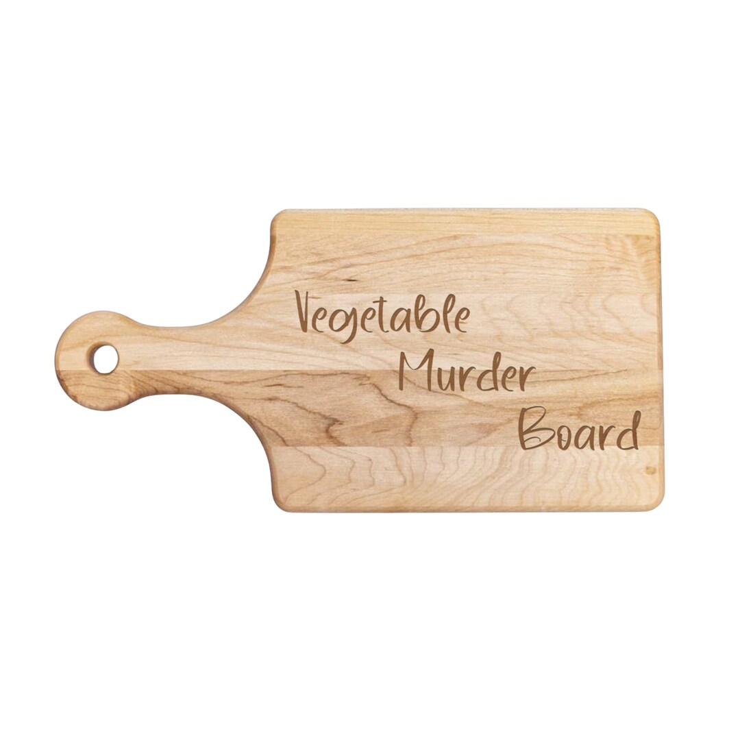 Vegetable Murder Board Cutting Board - Etsy