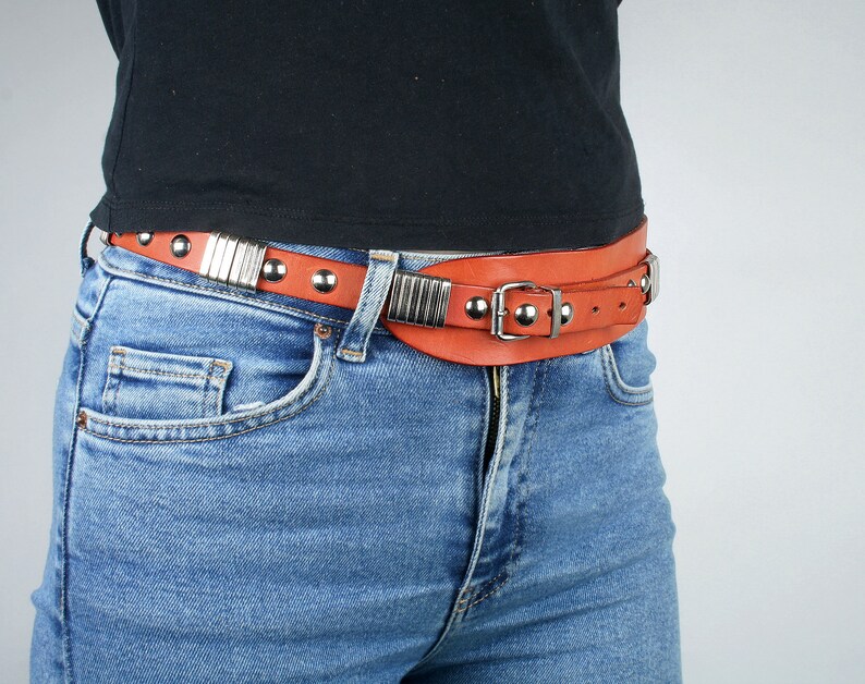 Wide leather belt Womens Leather Belt dark red belt for woman | Etsy