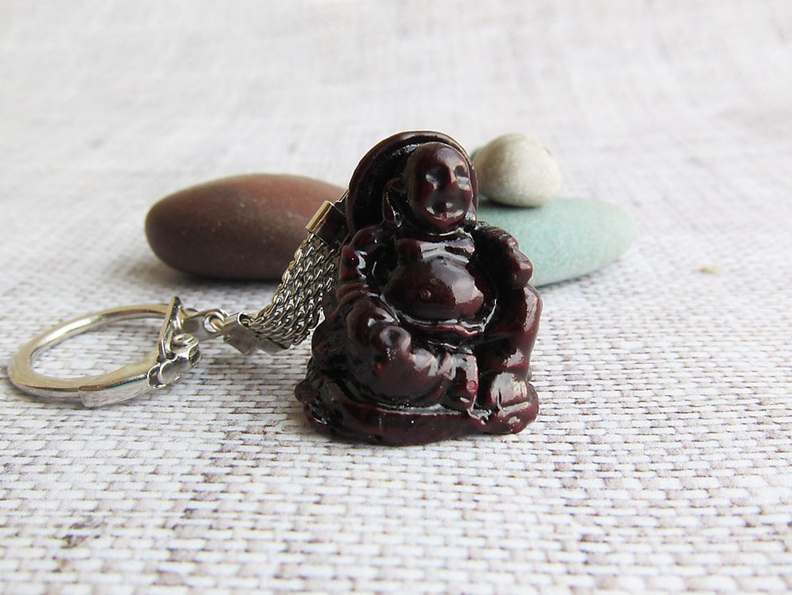 Small Buddha Statue Sitting Buddha Tibetan Keychain Buddhist - Etsy
