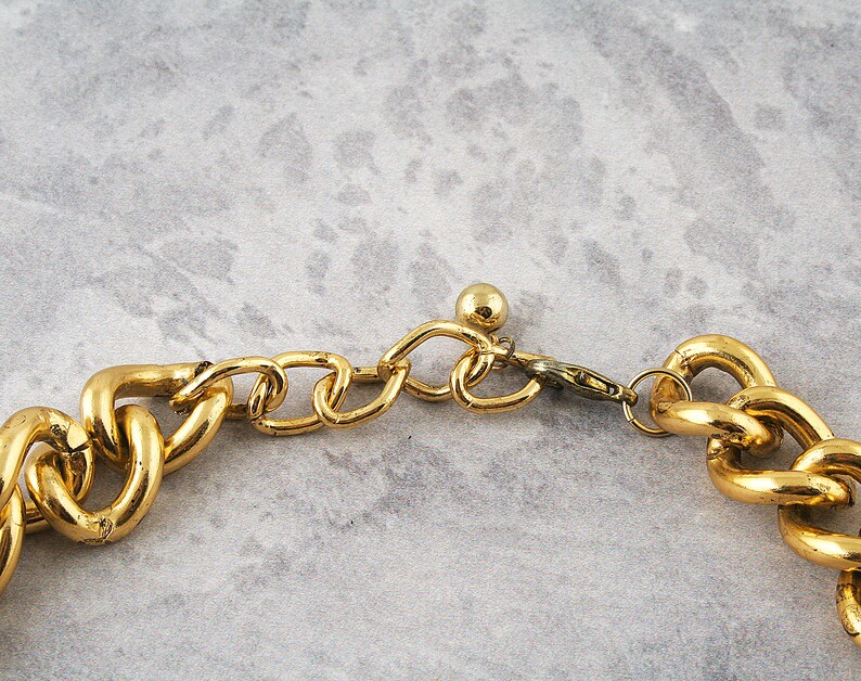 Womens Big Gold Chain Necklace Chunky Gold Chain Necklace | Etsy