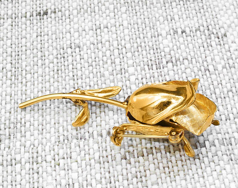 Gold Rose Brooch Bouquet Gold Wedding Brooch Gold Rose Pin | Etsy