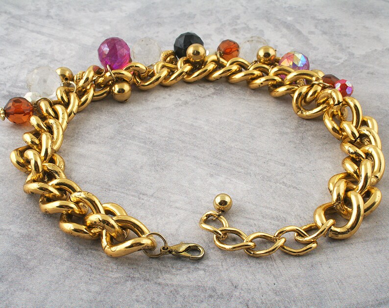 Womens Big Gold Chain Necklace Chunky Gold Chain Necklace | Etsy