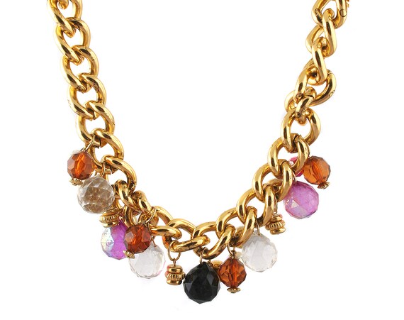 Womens Big Gold Chain Necklace Chunky Gold Chain Necklace | Etsy