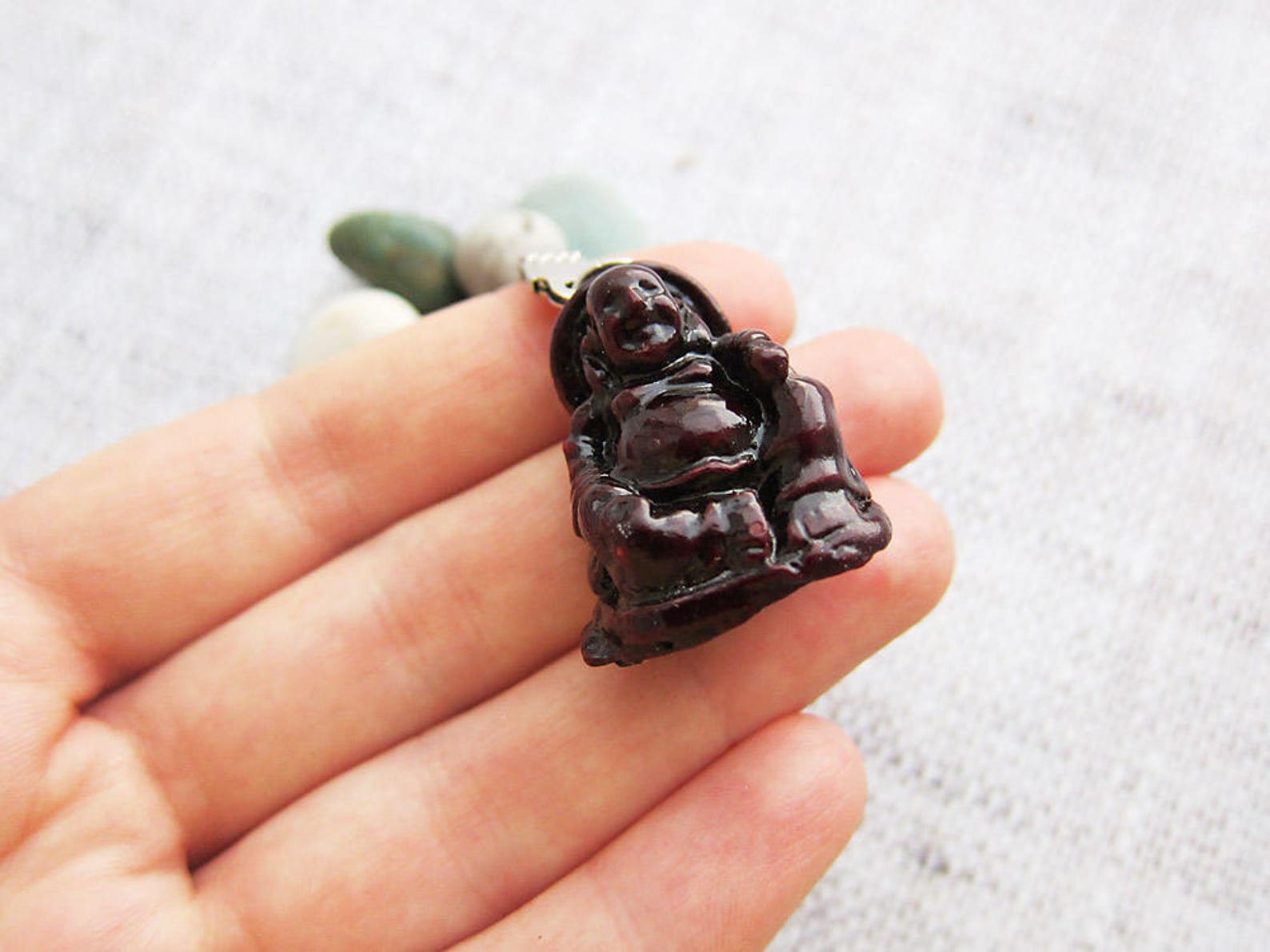 Small Buddha statue sitting buddha tibetan keychain buddhist | Etsy