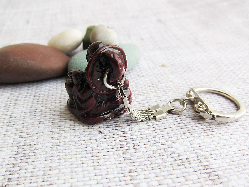 Small Buddha Statue Sitting Buddha Tibetan Keychain Buddhist - Etsy