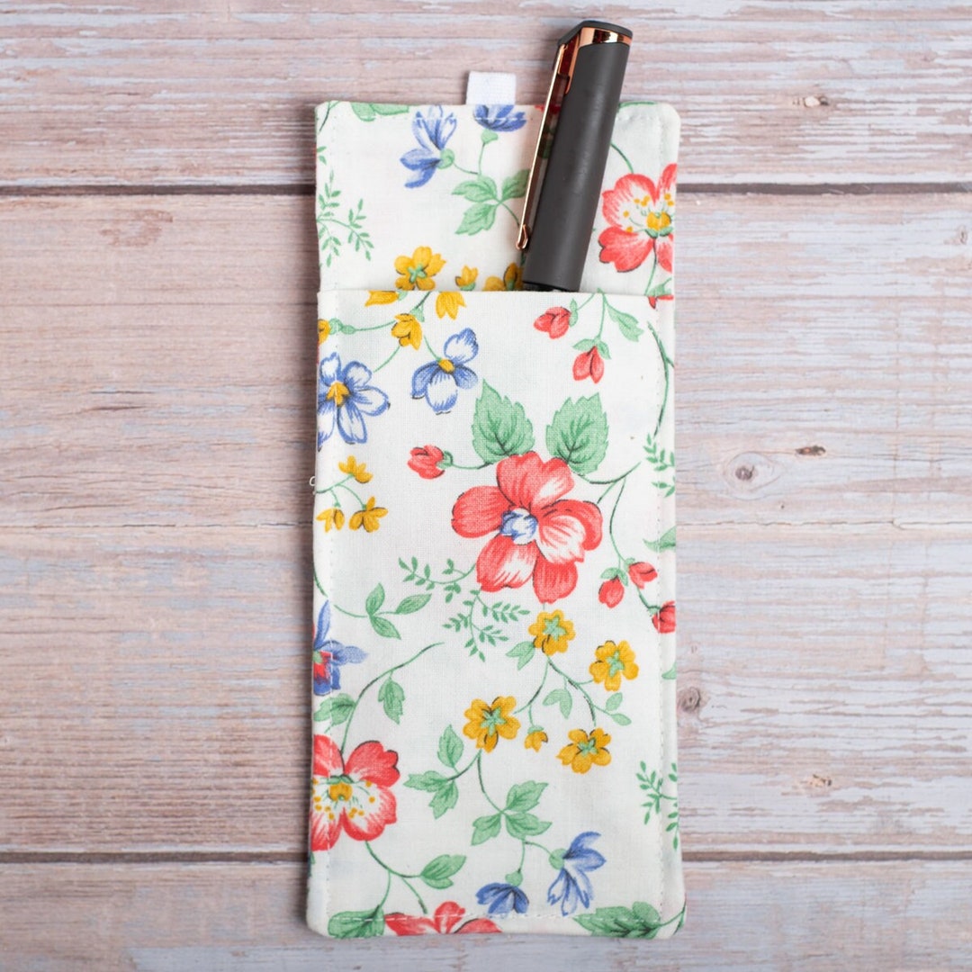 Handmade Flower Fabric Pen Holder Lanyard Accessory for Badge Holder ...