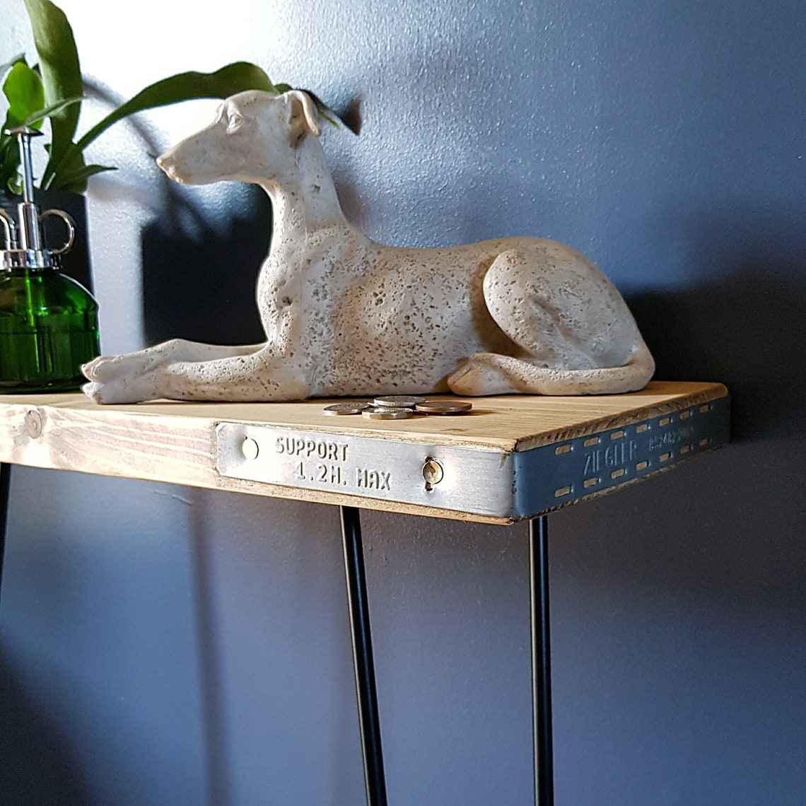Scaffold Board Console Table Hall Stand Hair Pin Legs Reclaimed ...
