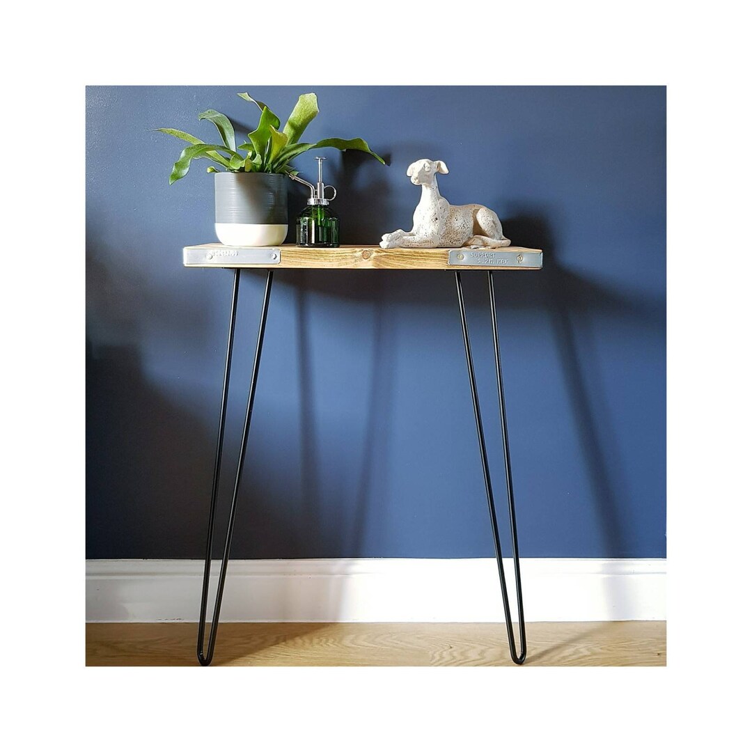 Scaffold Board Console Table Hall Stand Hair Pin Legs Reclaimed ...