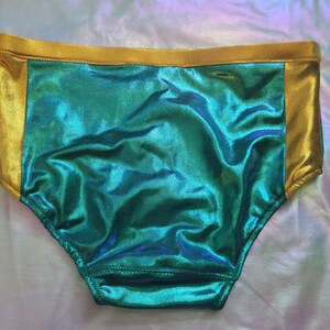 READY TO SHIP Pro Wrestling Trunks Green and Yellow Spandex Wrestler ...