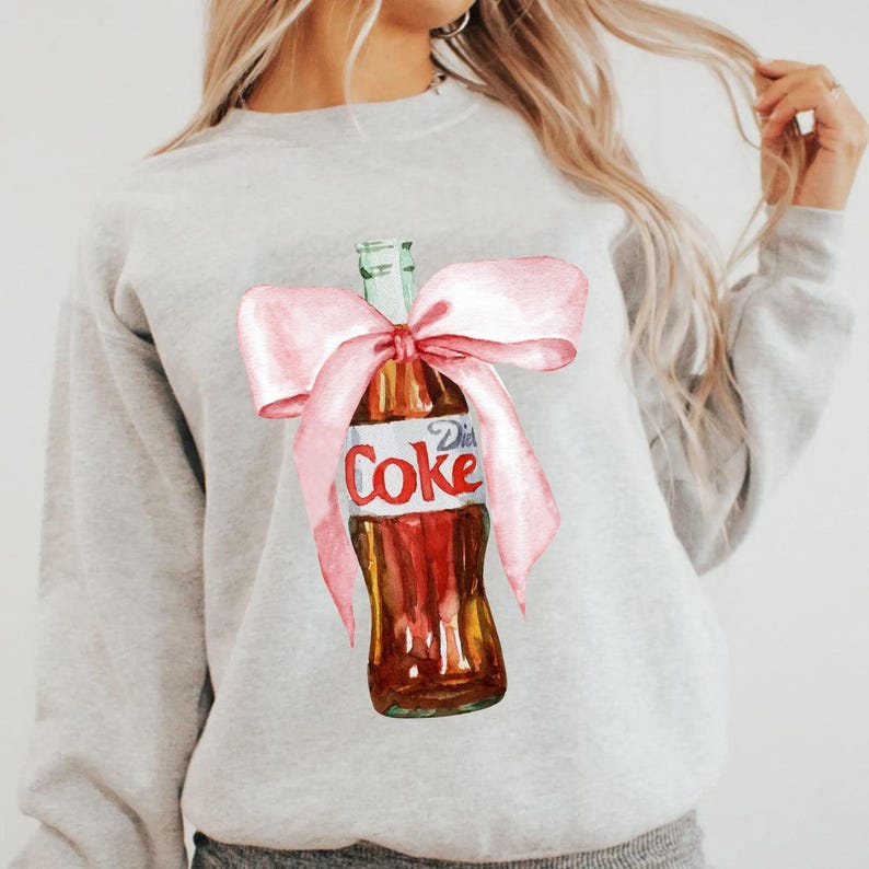 Diet Coke PNG, Pink Bow Design, Diet Coke, Girly Pink Coquette Bow ...
