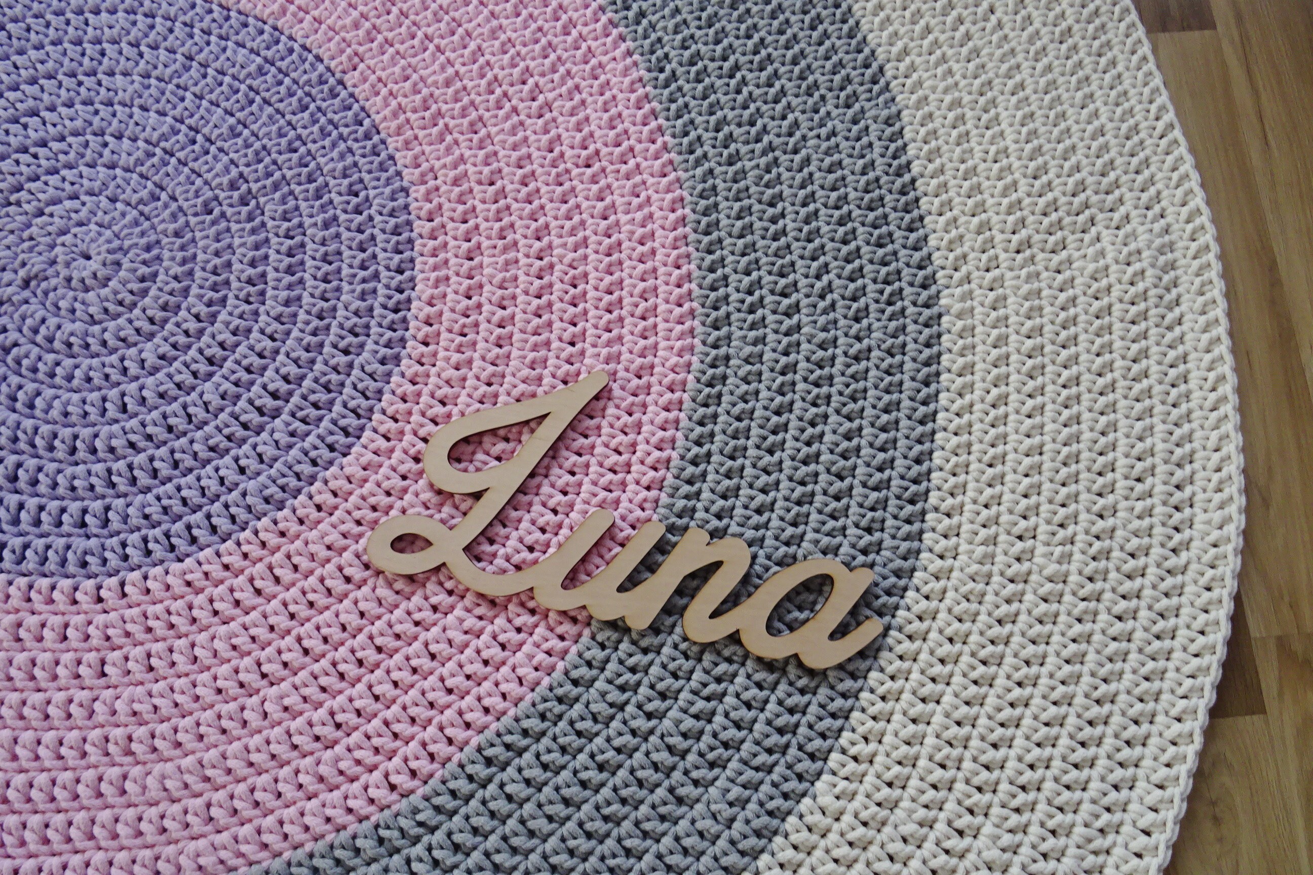 Large Round Rug Rainbow Rug Floor Rug Round Pink Rug | Etsy