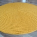 Yellow Round Crochet Rug NURSERY RUG Area Rug Kids - Etsy