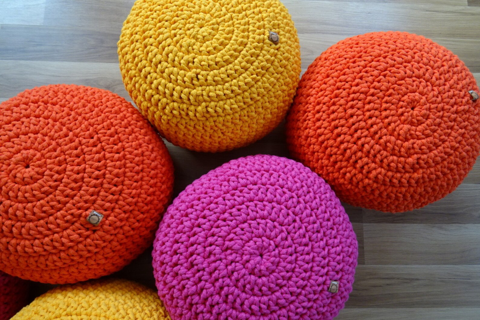 CROCHET POUF Toddler Room Decor Pouf Ottoman Poof Ottoman | Etsy