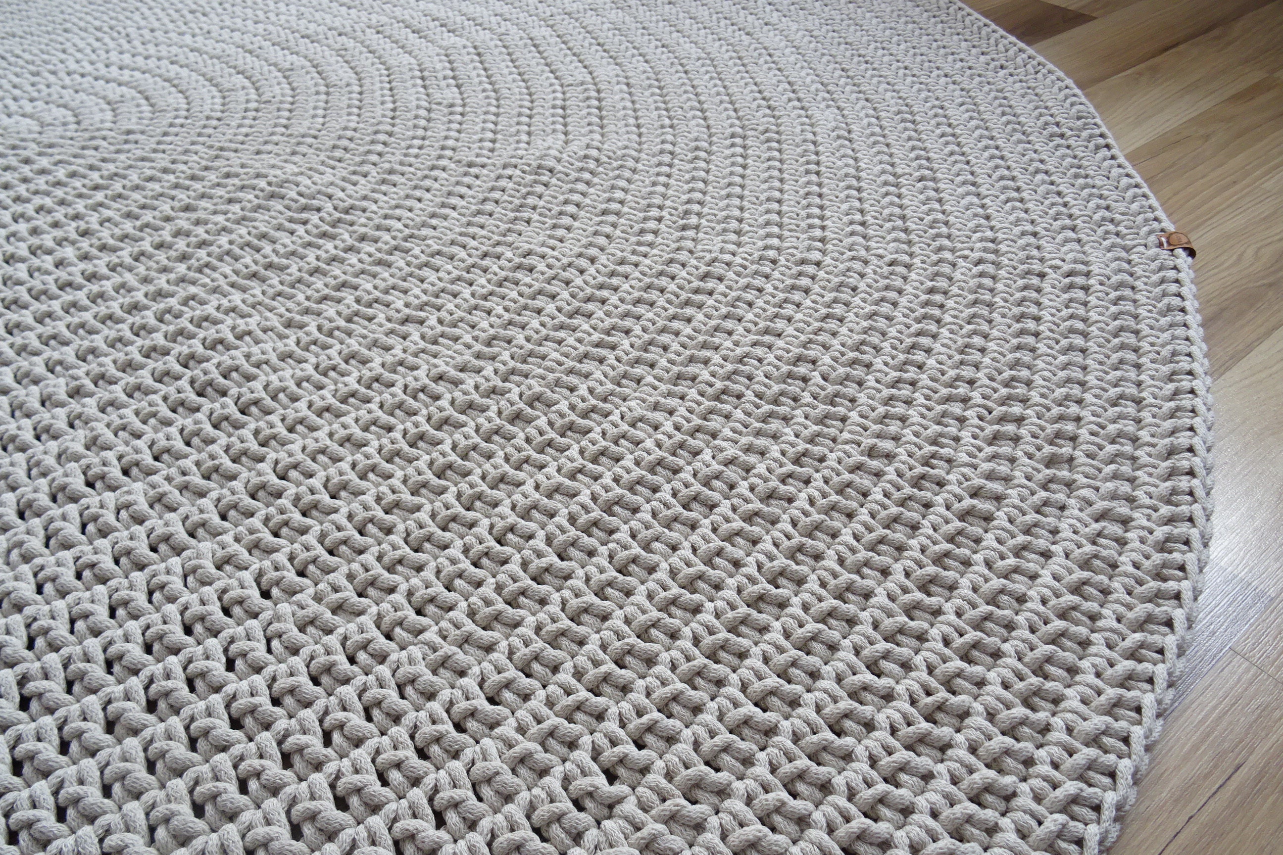 Beige round rug natural round rug rugs for living room | Etsy