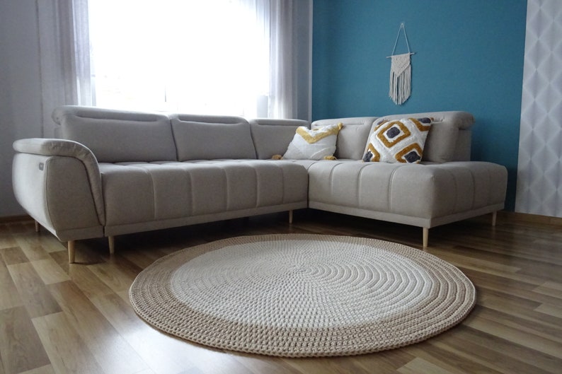 Cream Round Rug Many Colors Boho Living Room Rug Circular - Etsy